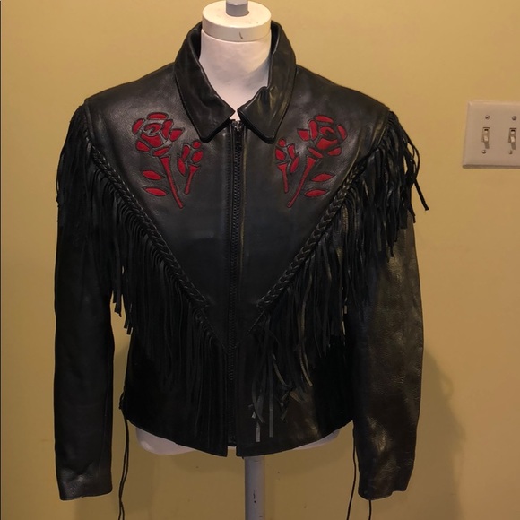 Unik | Jackets & Coats | Unik Fringe Leather Jacket | Poshmark